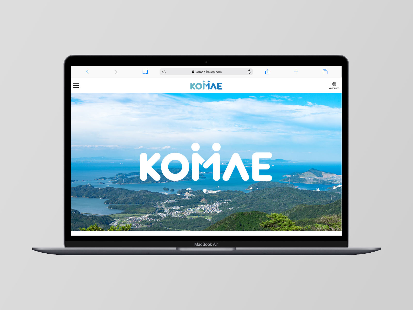 Komae / logo, web – mograph